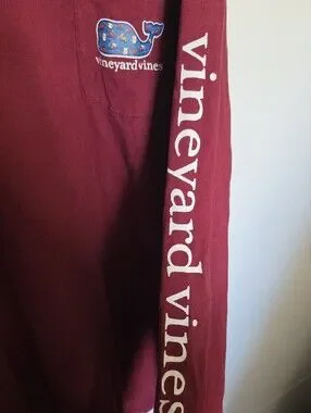Vineyard Vines | Shirts | Vineyard Vines Maroon Longsleeve Pocket Tee ...